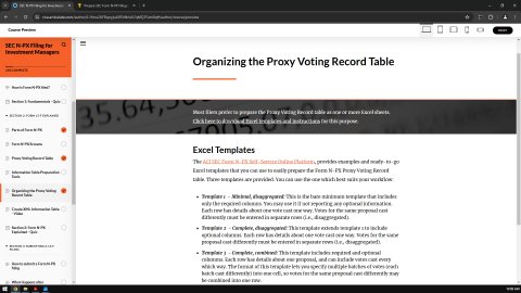 SEC Form N-PX Web-based Training - Self-paced Online | Call/Text 585 ...